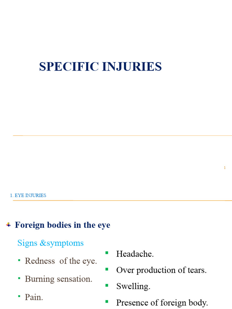 Specific Injuries, Burn, Shock and Sudden Illness | PDF | Burn | Human Nose