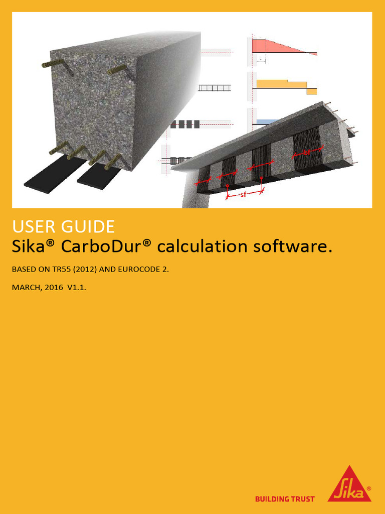 User Guide Sika Carbodur TR55Eurocode2 English | PDF