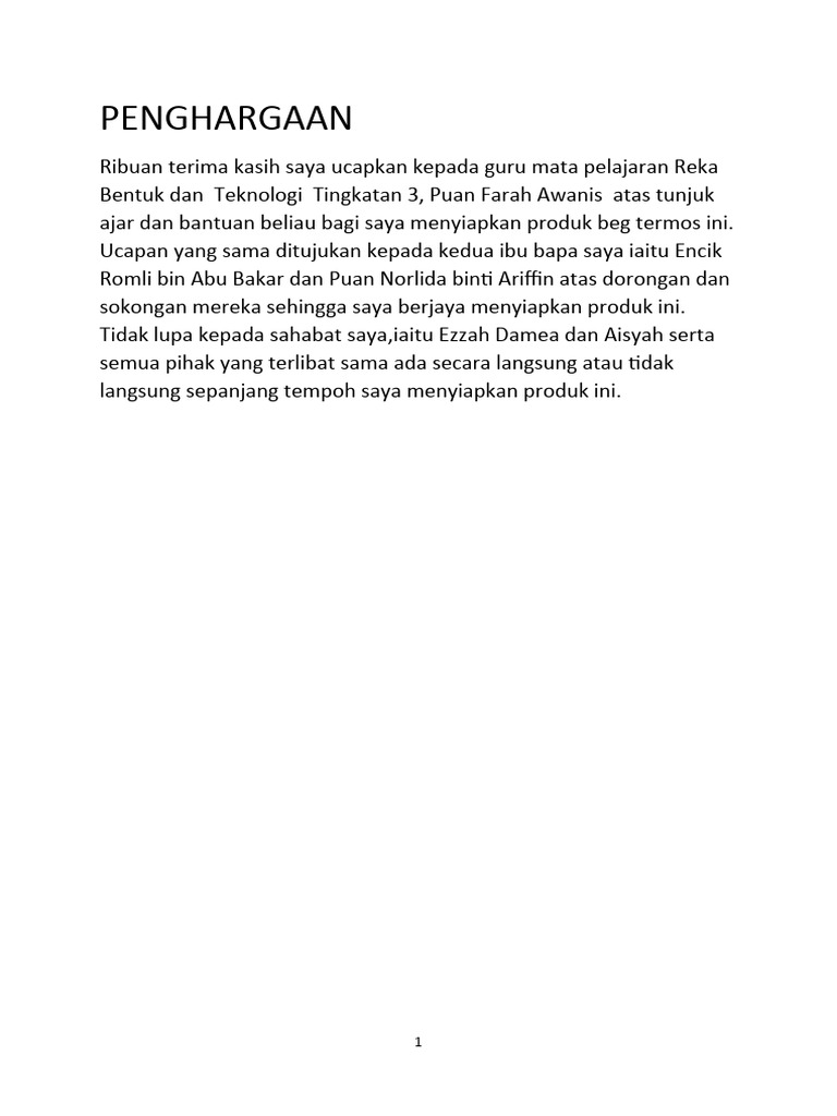 Kandungan Pengenalan Projek RBT Tingkatan 3 | PDF