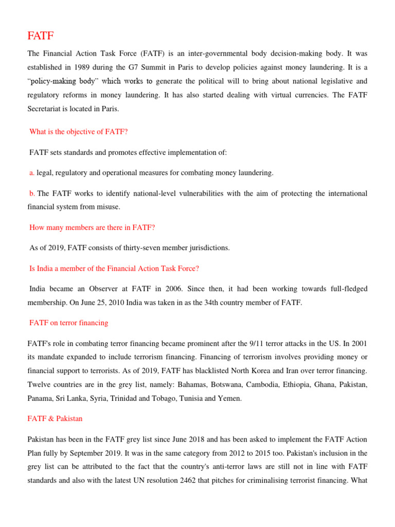 FATF | PDF