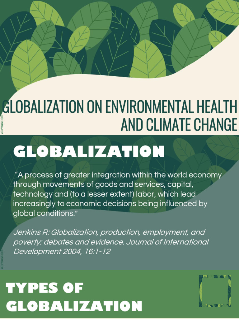 GLOBALIZATION-AND-HEALTH PresENtATION | PDF | Globalization | Natural ...