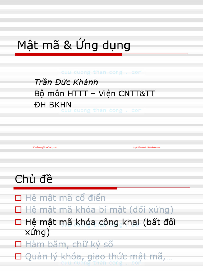 An-Toan-Va-Bao-Mat-He-Thong-Thong-Tin - Tran-Duc-Khanh - Chuong-3.2 - Matma-Congkhai ...