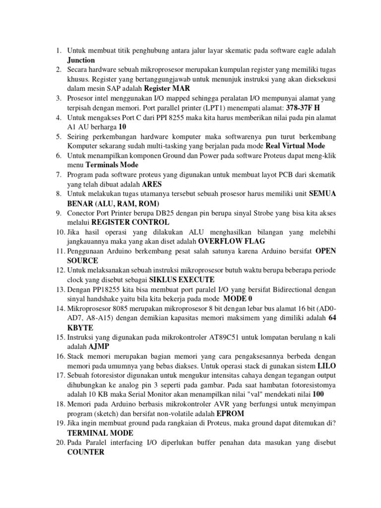 Contoh Soal Hardware | PDF