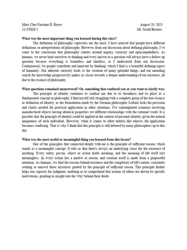 Reflection Paper # 2 | PDF