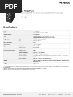 Keyence LM-1100 Data Sheet | PDF | Power Supply | Imaging