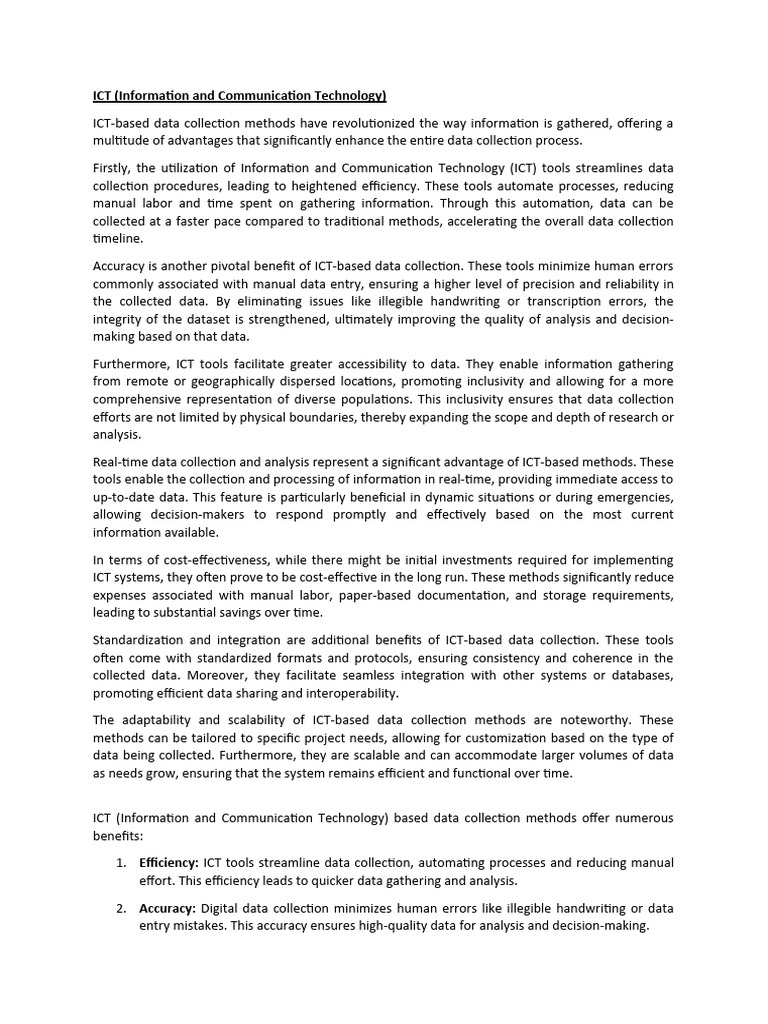 ICT (Information and Communication Technology) | PDF | Information And ...