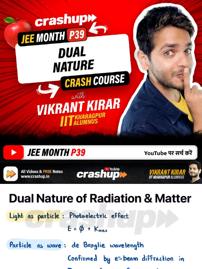 JEE P39 Dual Nature | PDF