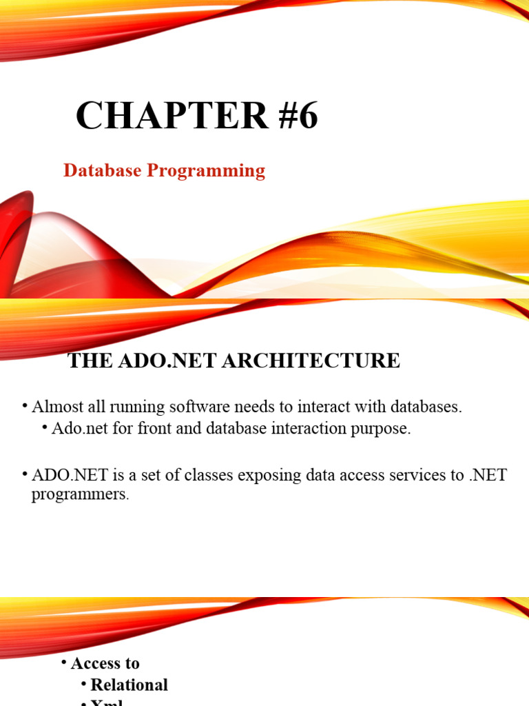 Chapter #6 | PDF | Language Integrated Query | Microsoft Sql Server