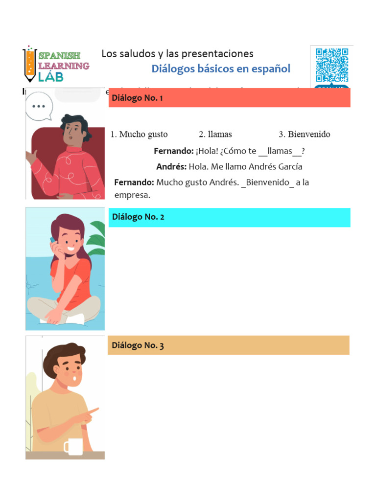 Los saludos y las presentaciones-1 | PDF