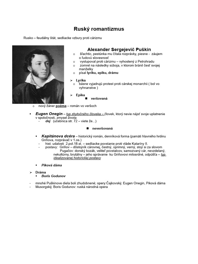 RuskÃ½ romantizmus | PDF