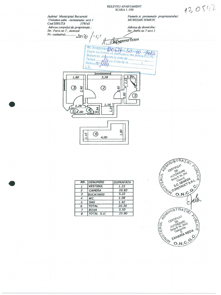 Cadastru Demisol | PDF