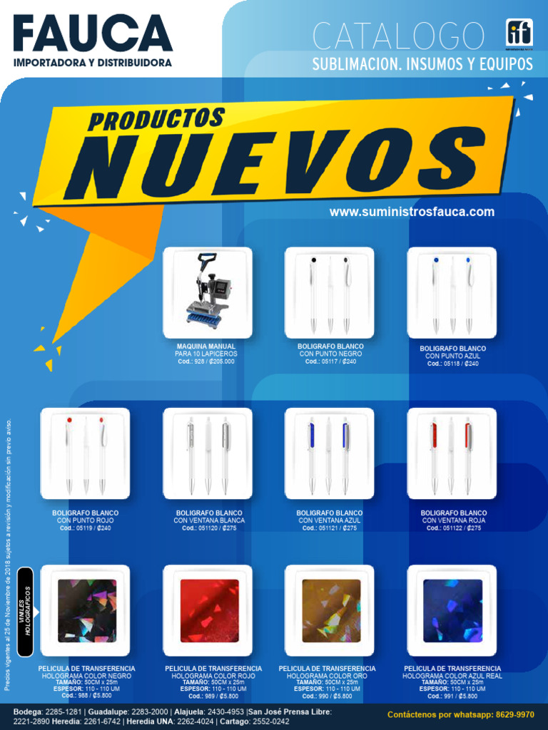 CATALOGO FAUCA PDF NUEVO NOVIEMBRE 2018 | PDF | Fases de la materia ...