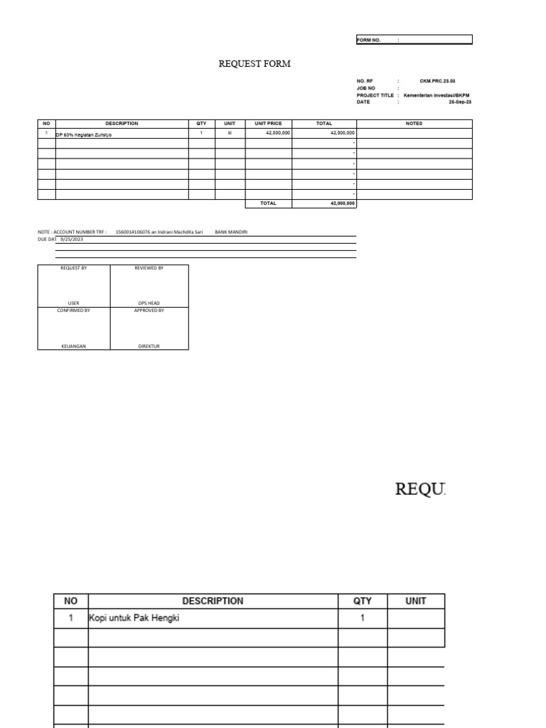 Form Pr Perencanaan (Babel) 26 Sept 2023 (1) (1) | PDF Form Pr Perencanaan (Babel) 26 Sept 2023 (1) (1) | PDF