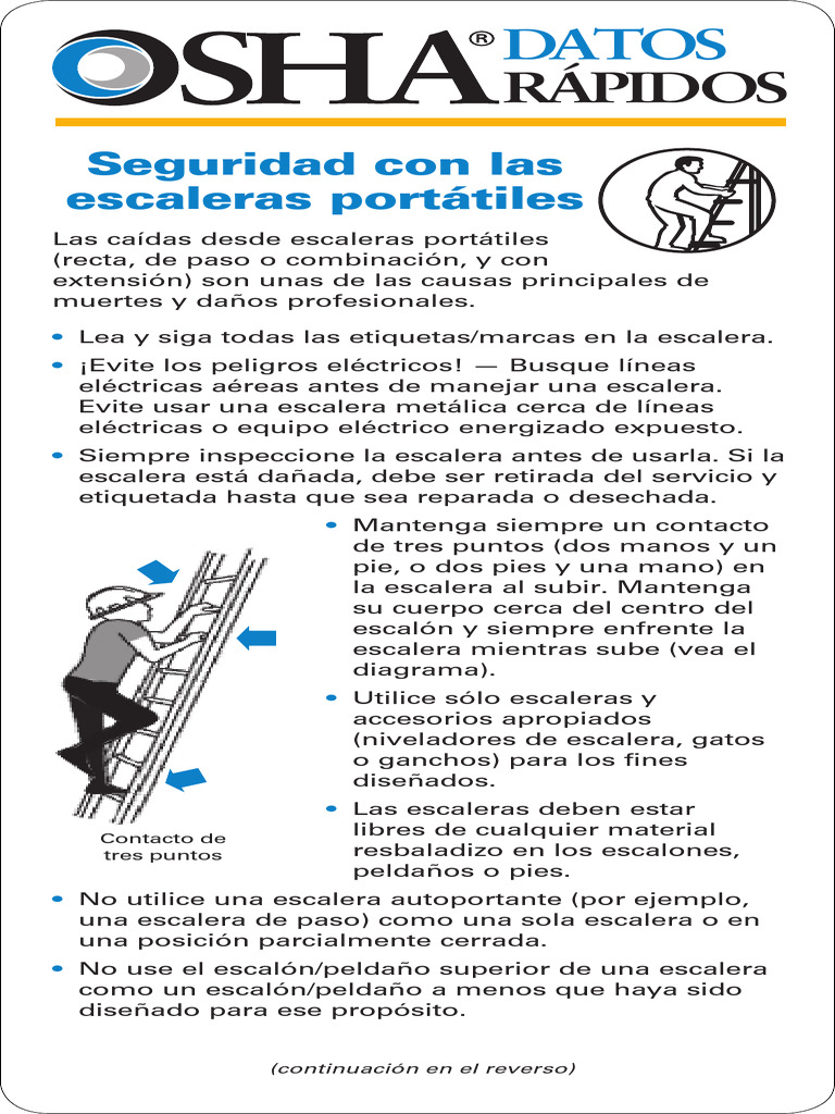 Osha 3247 | PDF | Escalera