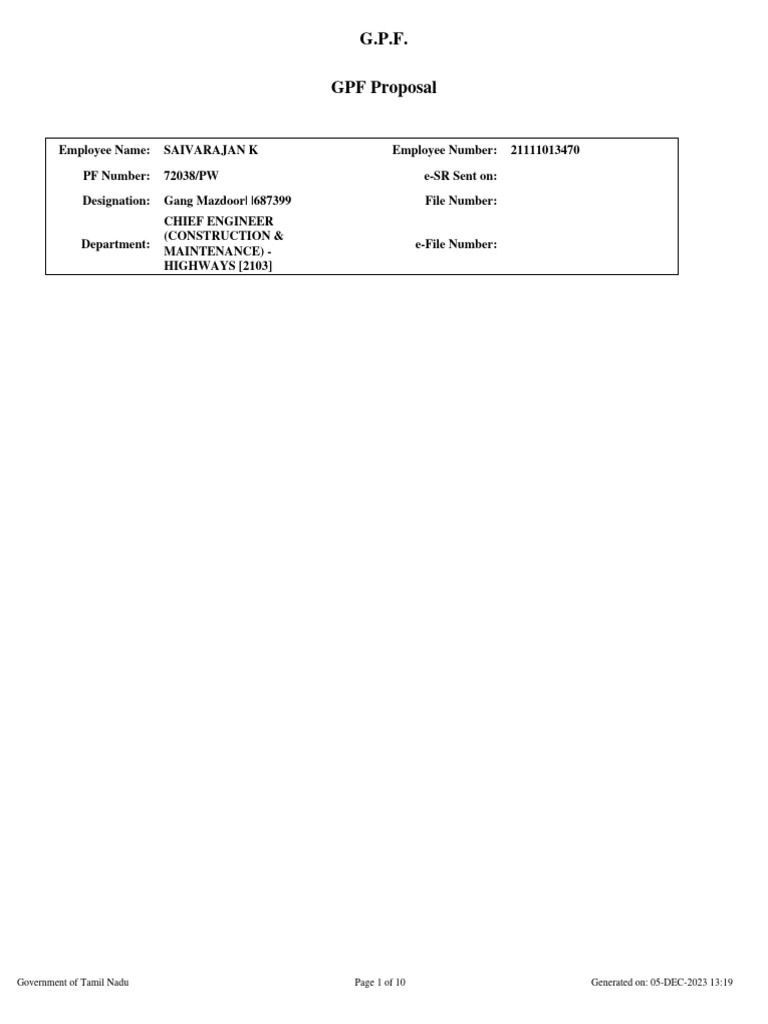 GPF Proposal Form 051223 | Download Free PDF | Government