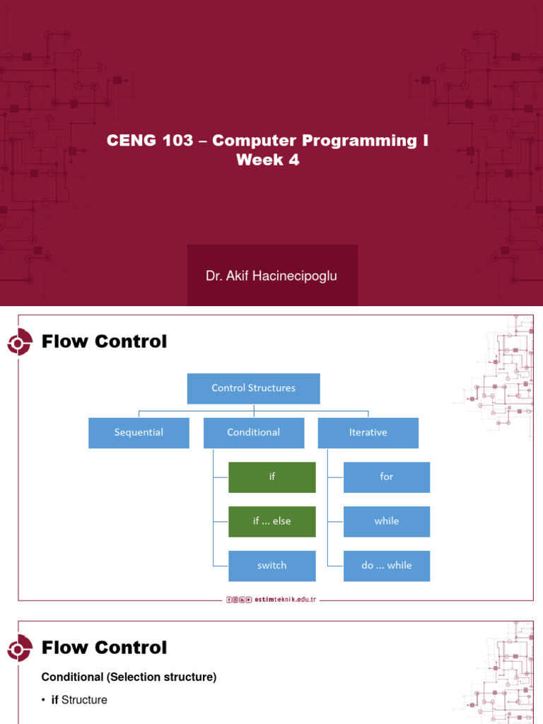 CENG103 Week4 LN | PDF | Control Flow | Software Engineering