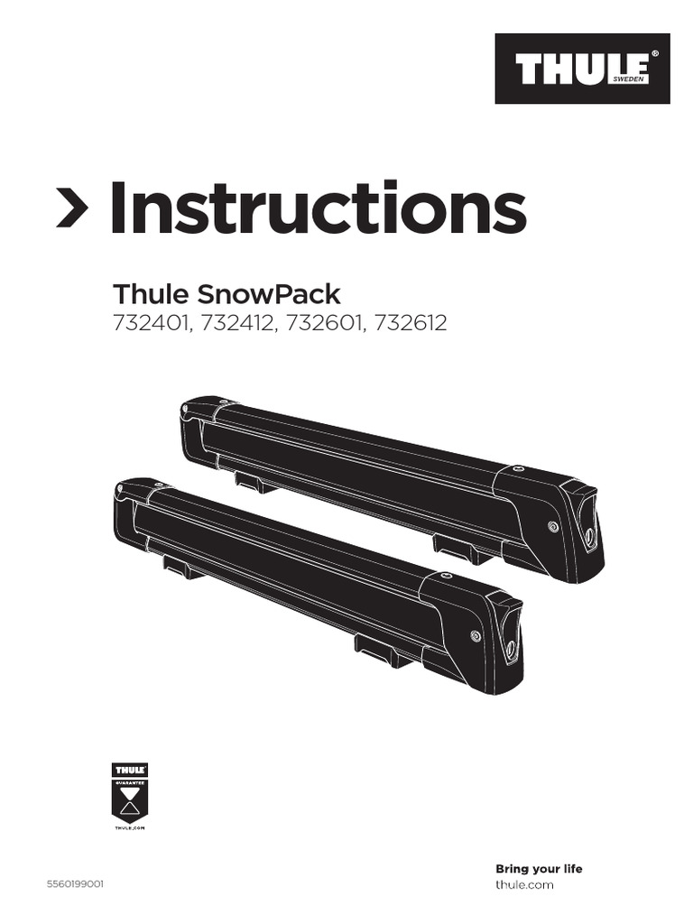 Instructions: Thule Snowpack | PDF