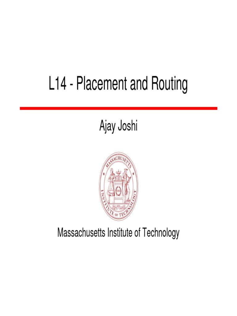 L14 Placement and Routing | PDF | Computing | Computer Engineering