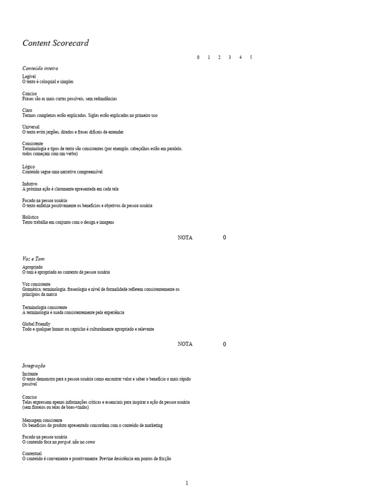 Content Scorecard-Template | PDF
