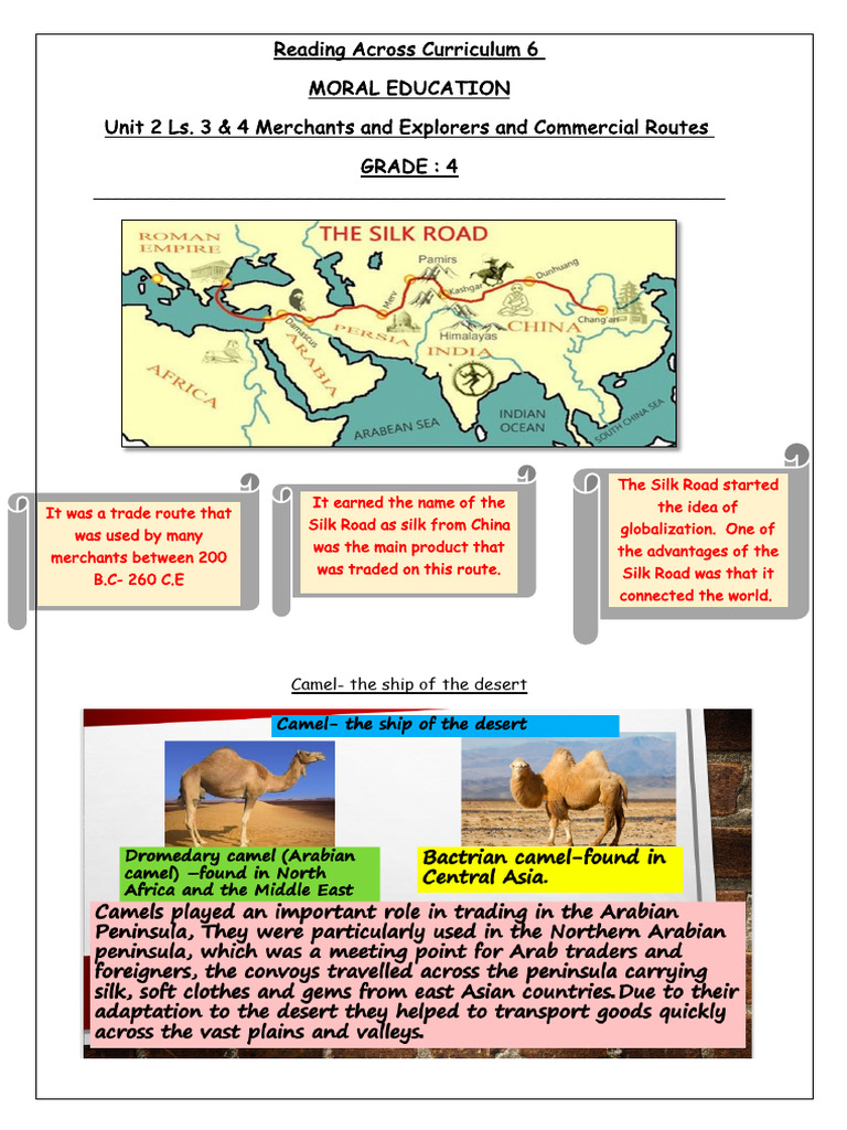 Gr.4-Moral Education-Unit 2-LS.3 & 4 Merchants & Explorers & Commercial ...