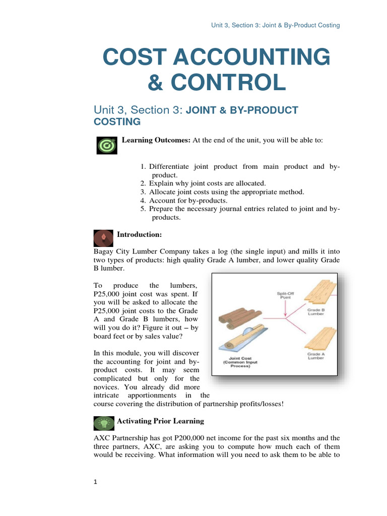 Joint and by Products Costing Module | PDF | Value (Economics) | Inventory
