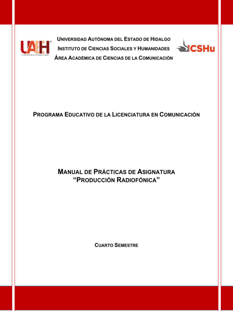 Manual Produccion Radiofonica | PDF