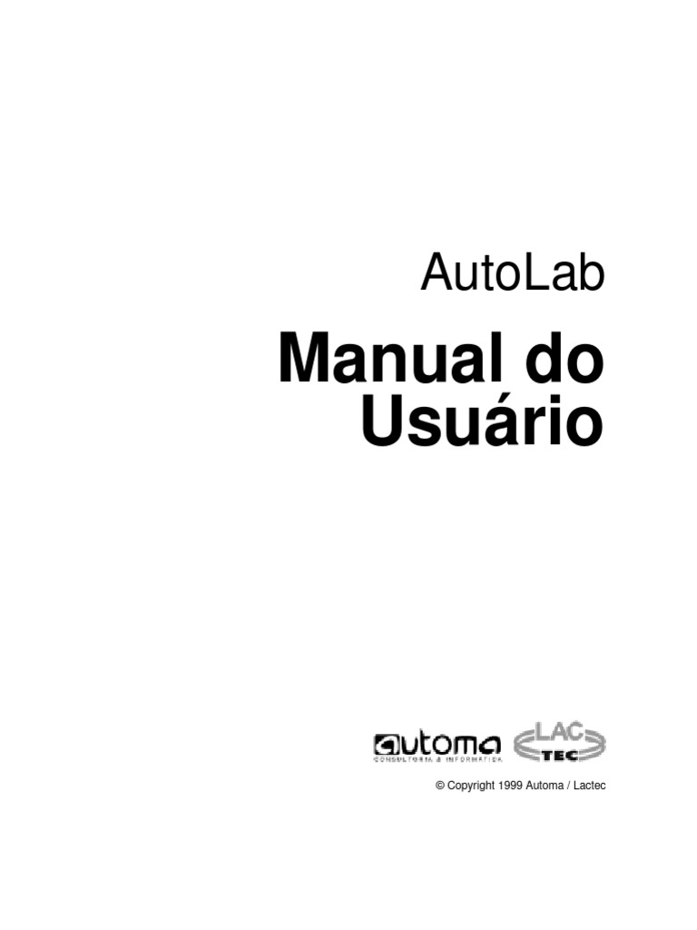 Autolab Manual Do Usuário Pdf Janela Informática Números
