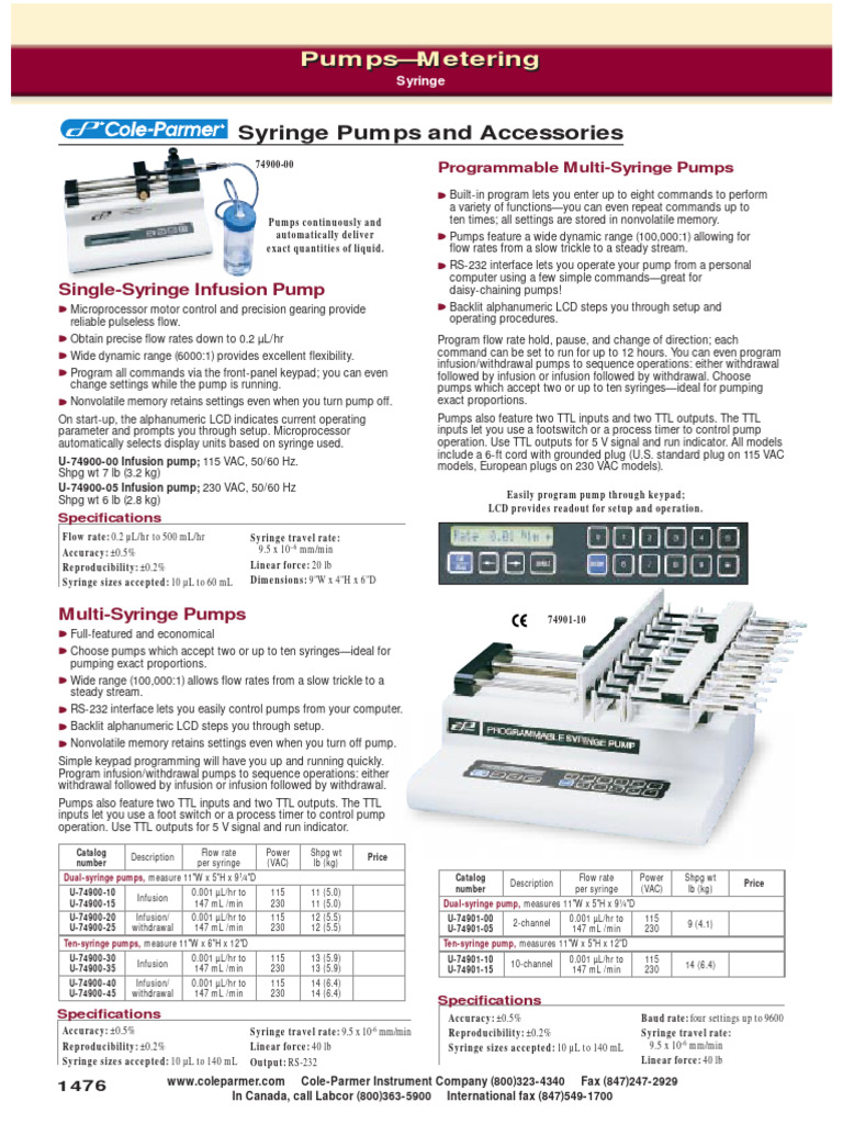 Syringe Pump | Download Free PDF | Pump | Syringe