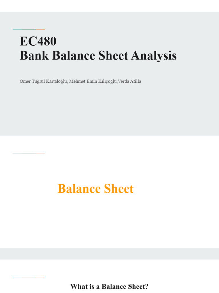 EC480 Banks Balance Sheet Analysis | PDF | Balance Sheet | Equity (Finance)
