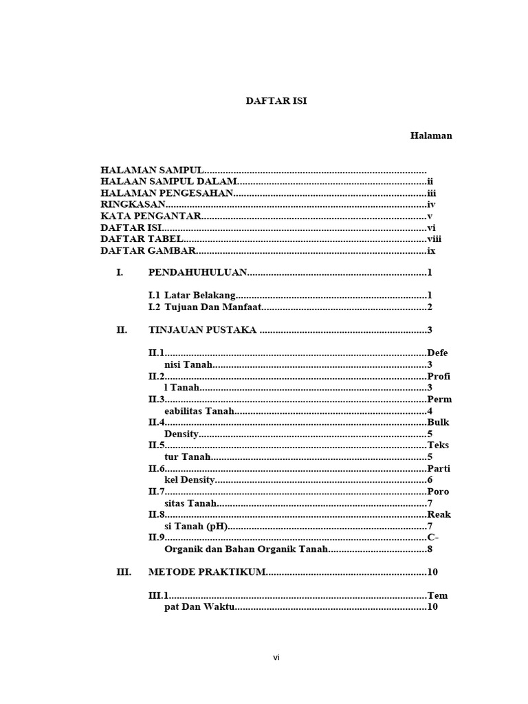 DAFTAR ISI Ddit Fix Fix | PDF