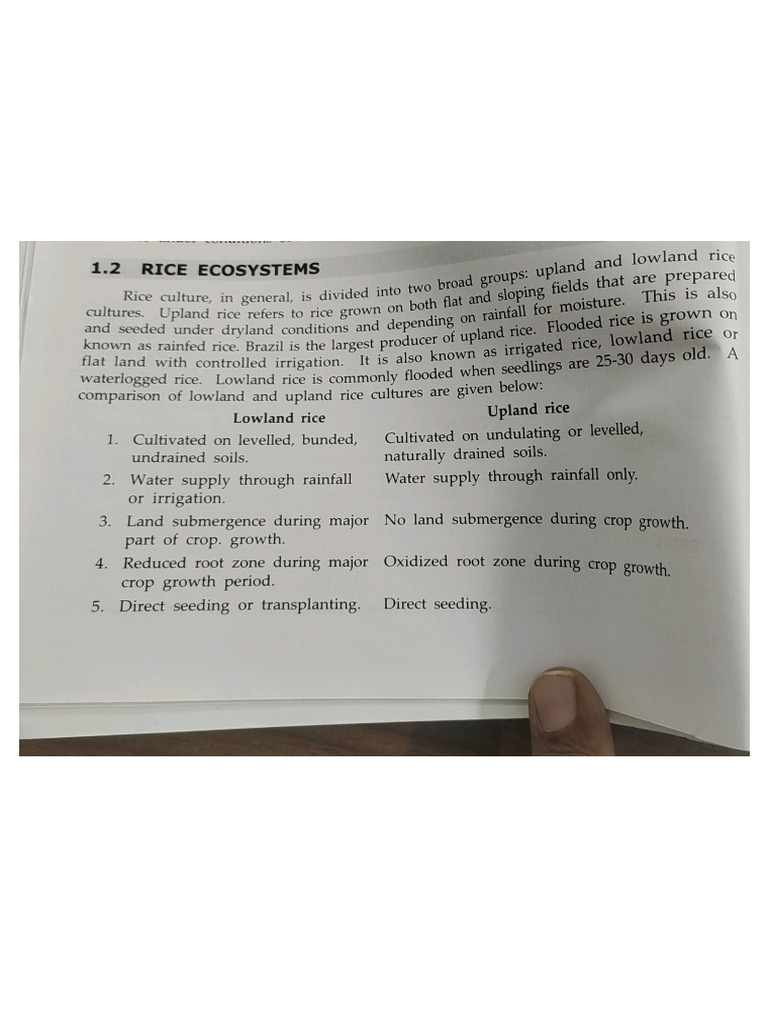 Rice Ecosystem Of India Pdf