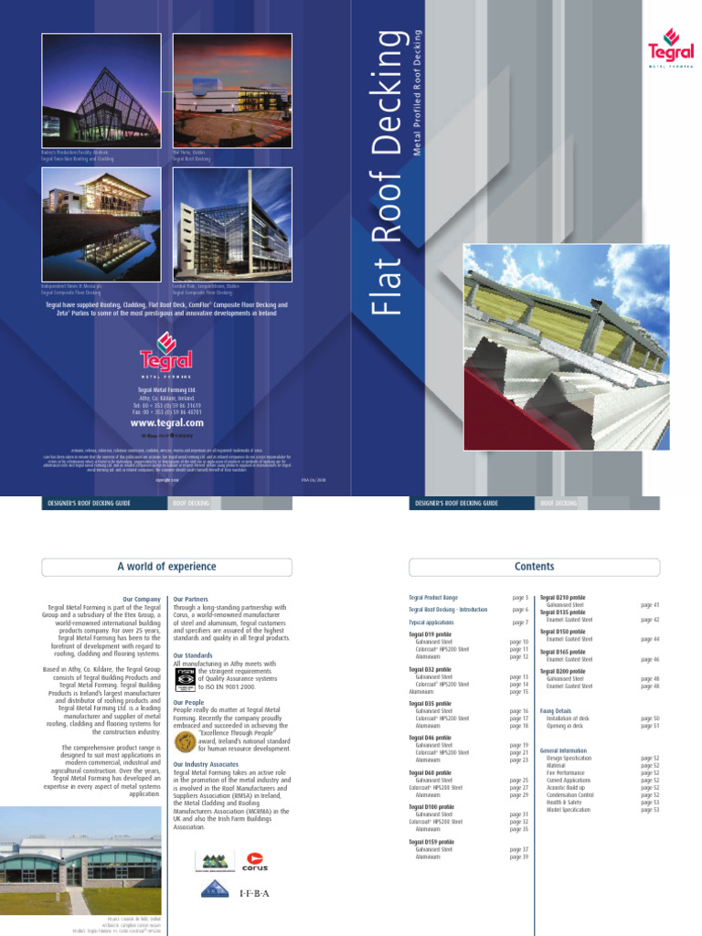 Tegral Flat Roof Decking | PDF