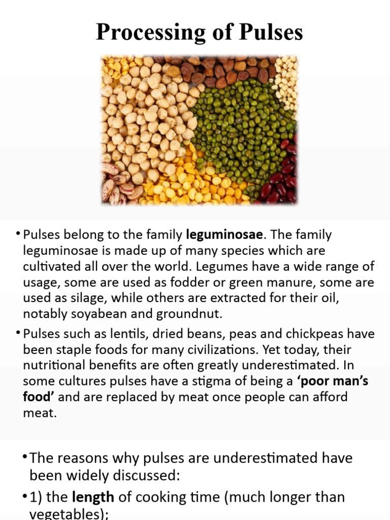 Processing of Pulses | PDF | Cooking, Food & Wine | Wellness