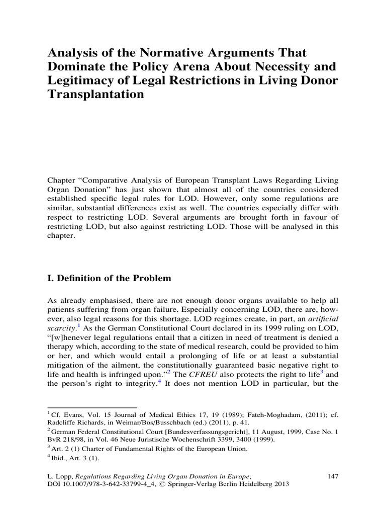 978 3 642 33799 4 - 4 | PDF | Organ Donation | Autonomy