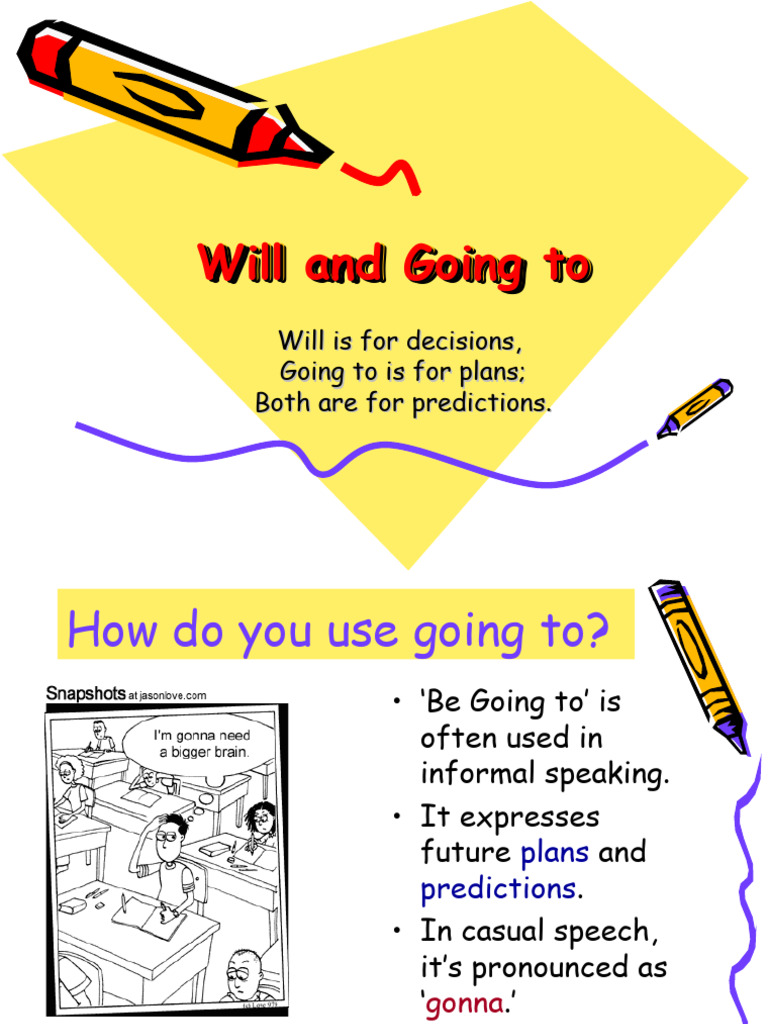 Will and Going To | PDF