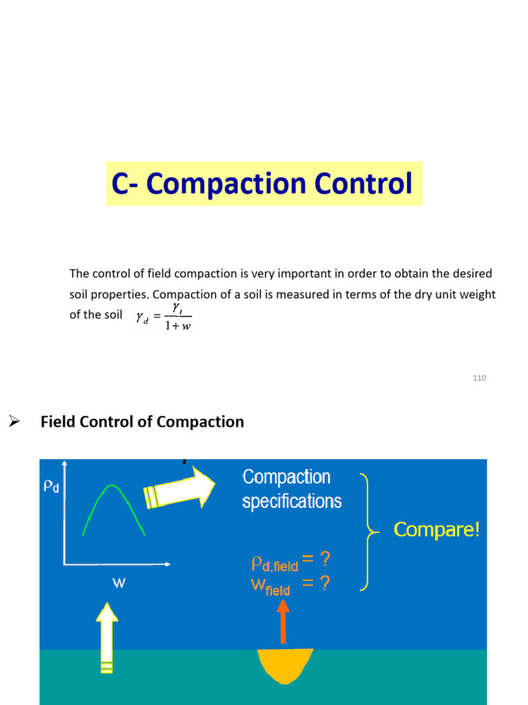 Lecture 2 Cont- Compaction Control | PDF | Natural Materials | Soil Science