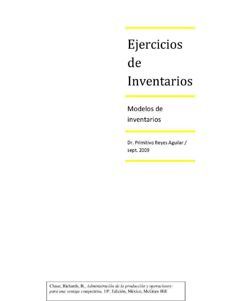 PDF Ejercicios Inventarios - Compress | PDF