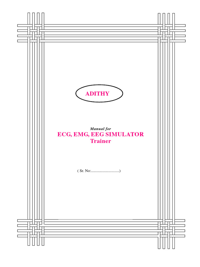 Ecg Emg Eeg Manual | PDF | Electromyography | Electrocardiography