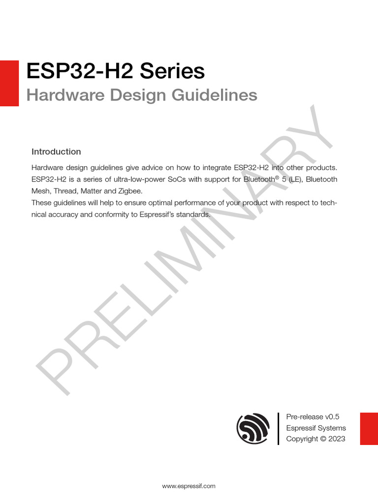 Esp32-H2 Hardware Design Guidelines en | PDF | System On A Chip | Amplifier