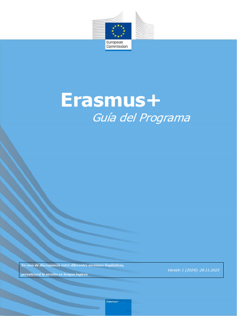 2024 Erasmus+Programme Guide ES | PDF | Inclusión (Educación) | Sustentabilidad