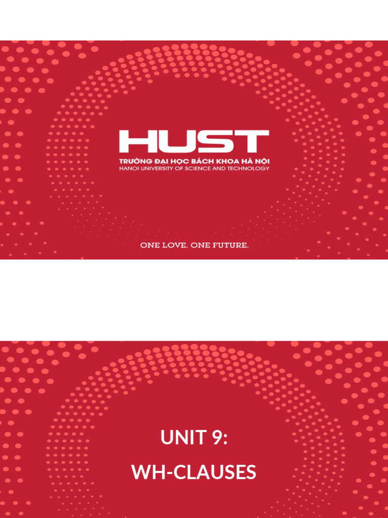 Unit 9 - Wh-Clauses | PDF