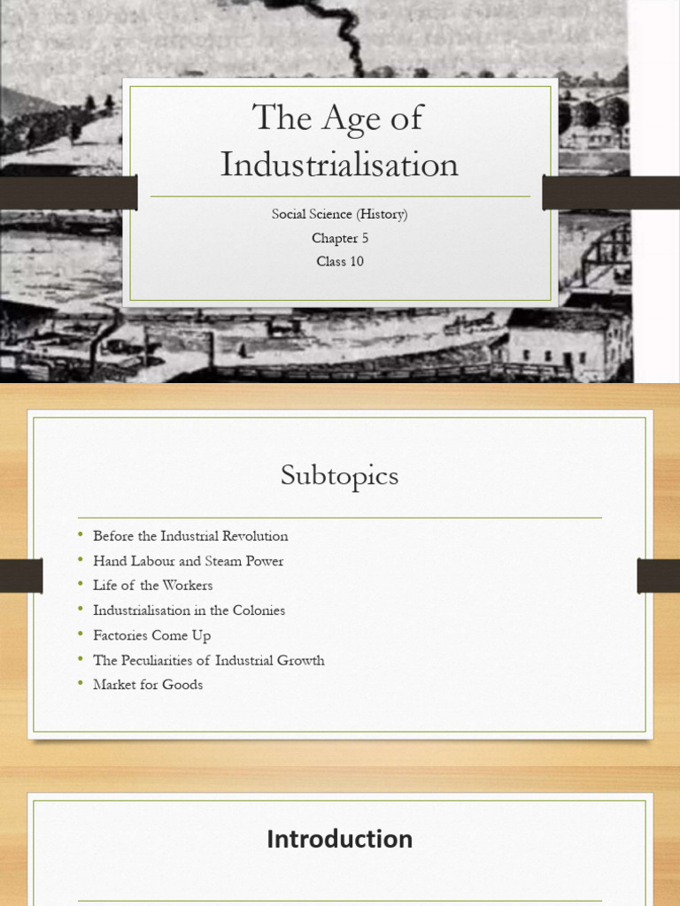 Age of Industrialization | PDF | Industrial Revolution | Economies