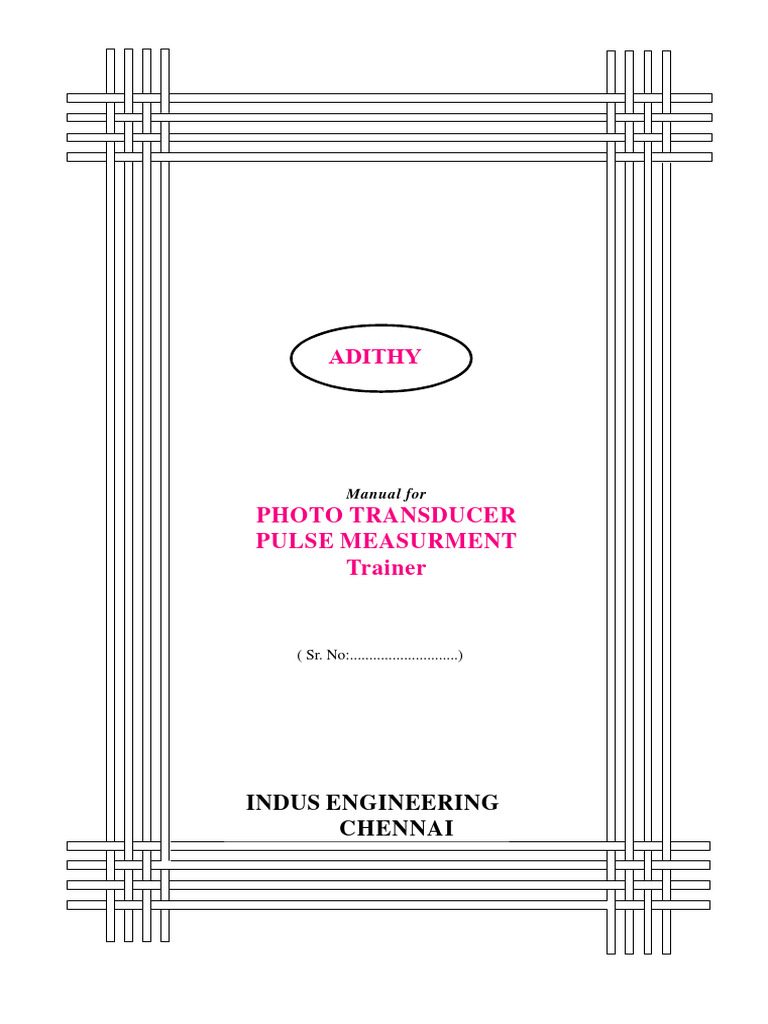 Photo Transducer Pulse Measurement Guide | PDF | Pulse | Heart Rate