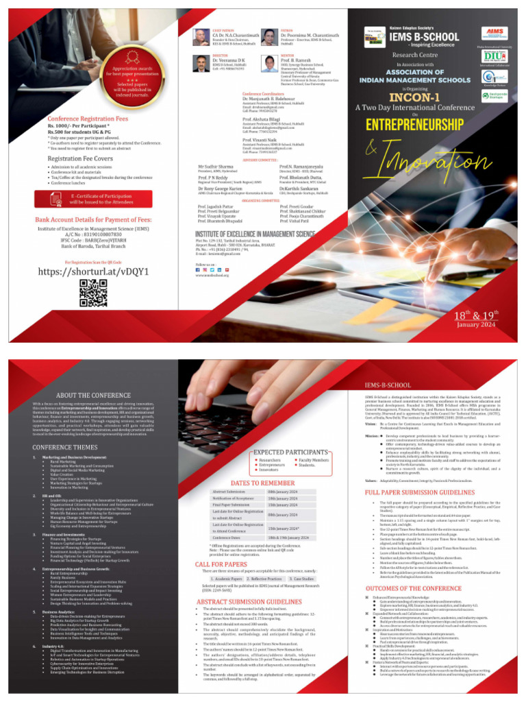 INTERNATIONAL-CONFERENCE-BROCHURE_A3_FINAL-1 | PDF