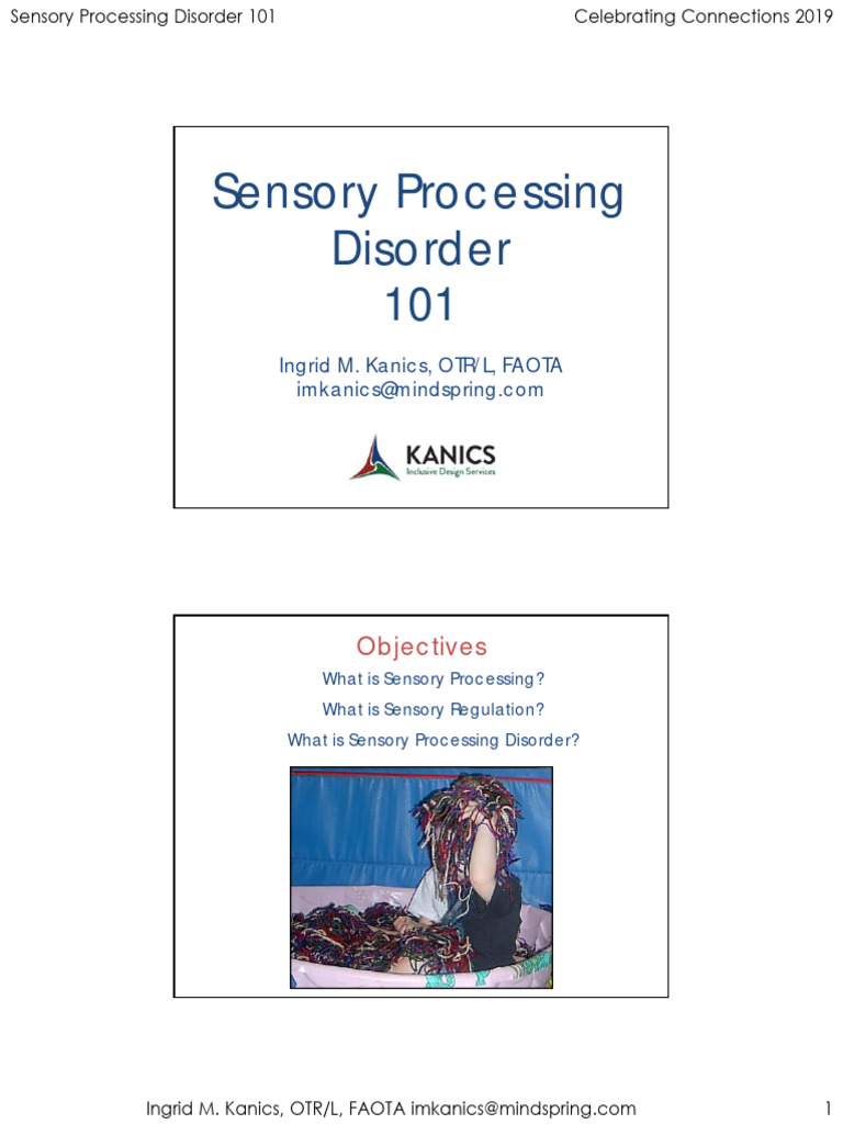 Understanding Sensory Processing Disorder | PDF | Perception | Sensory ...