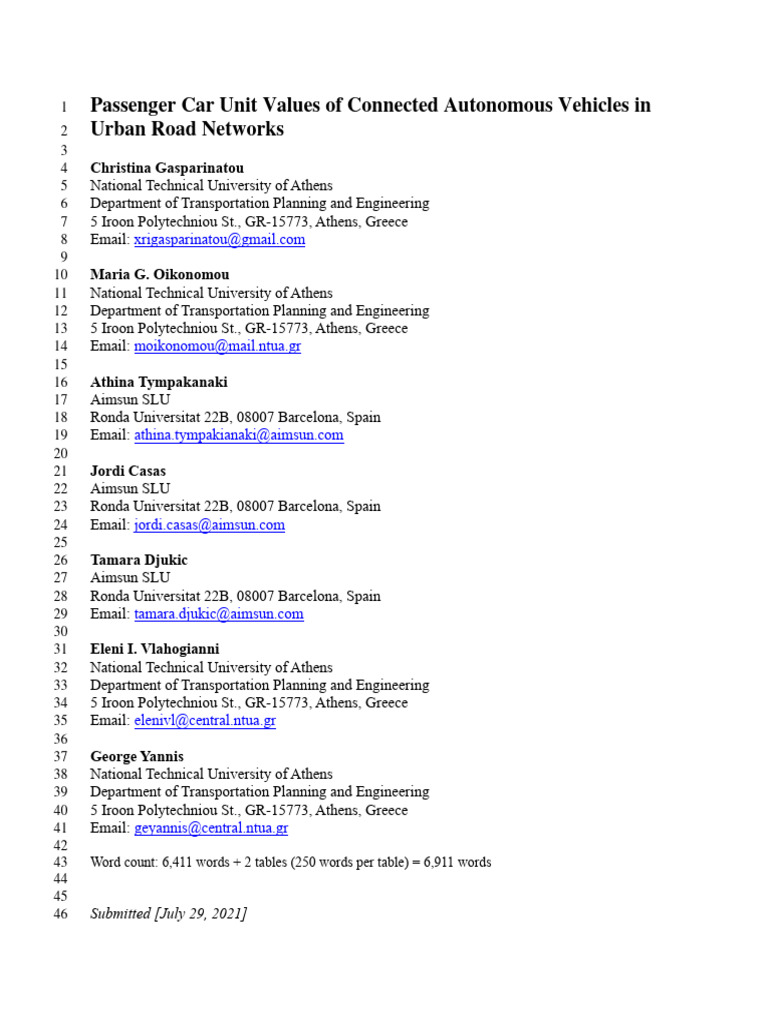Pcu CAV | PDF | Transport
