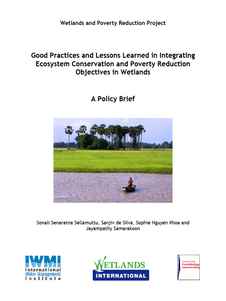 Good Practice Poverty Reduction | PDF | Wetland | Sustainability