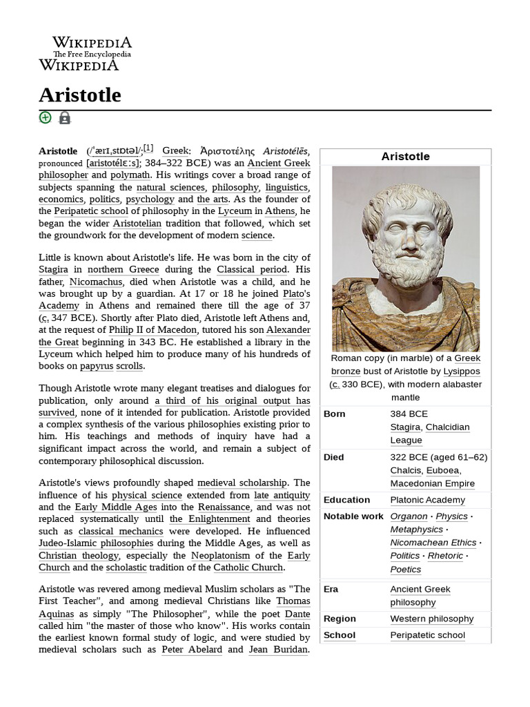 Aristotle | PDF | Aristotle | Experience