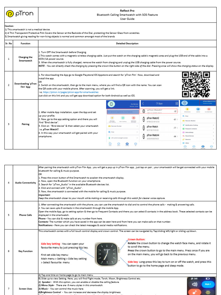 Reflect Pro User Guide 23.08.23 | PDF | Smartwatch | Smartphone