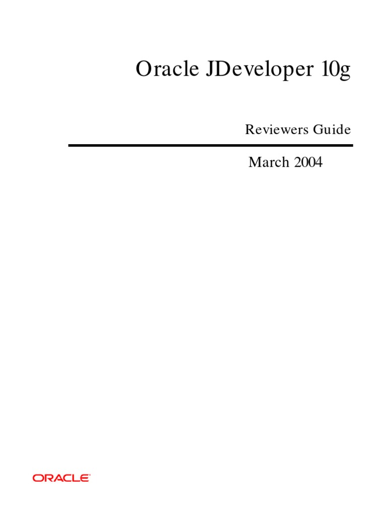 Oracle Jdeveloper 10g Reviewer S Guide Pdf Java Platform Oracle Database